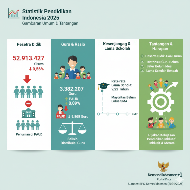 Statistik Pendidikan 2025 Ungkap Realita Sistem Pendidikan Indonesia ...